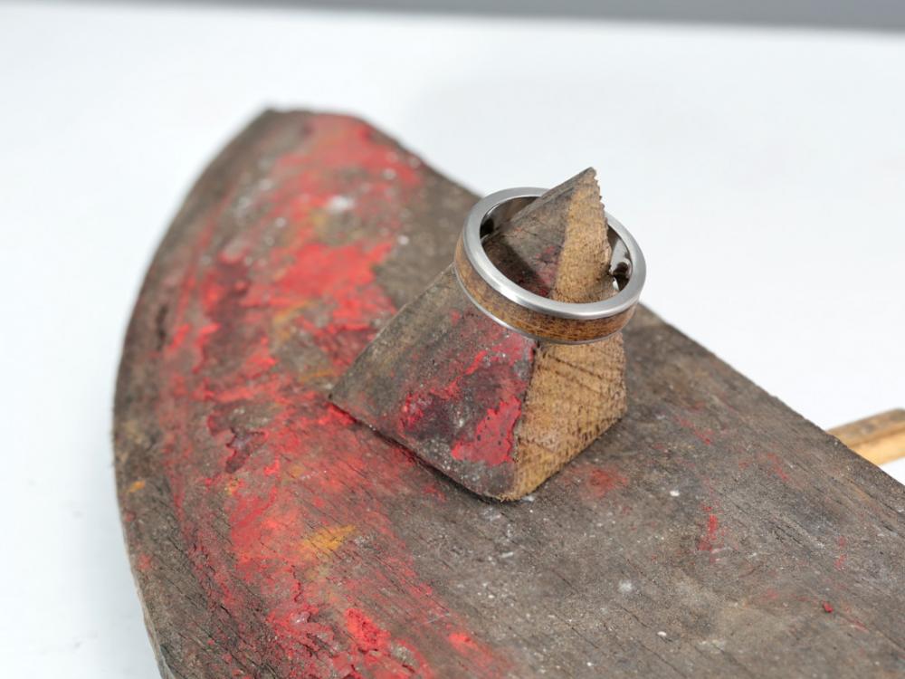 Unique Wedding Ring | Beer Cask Oak with a Family Connection