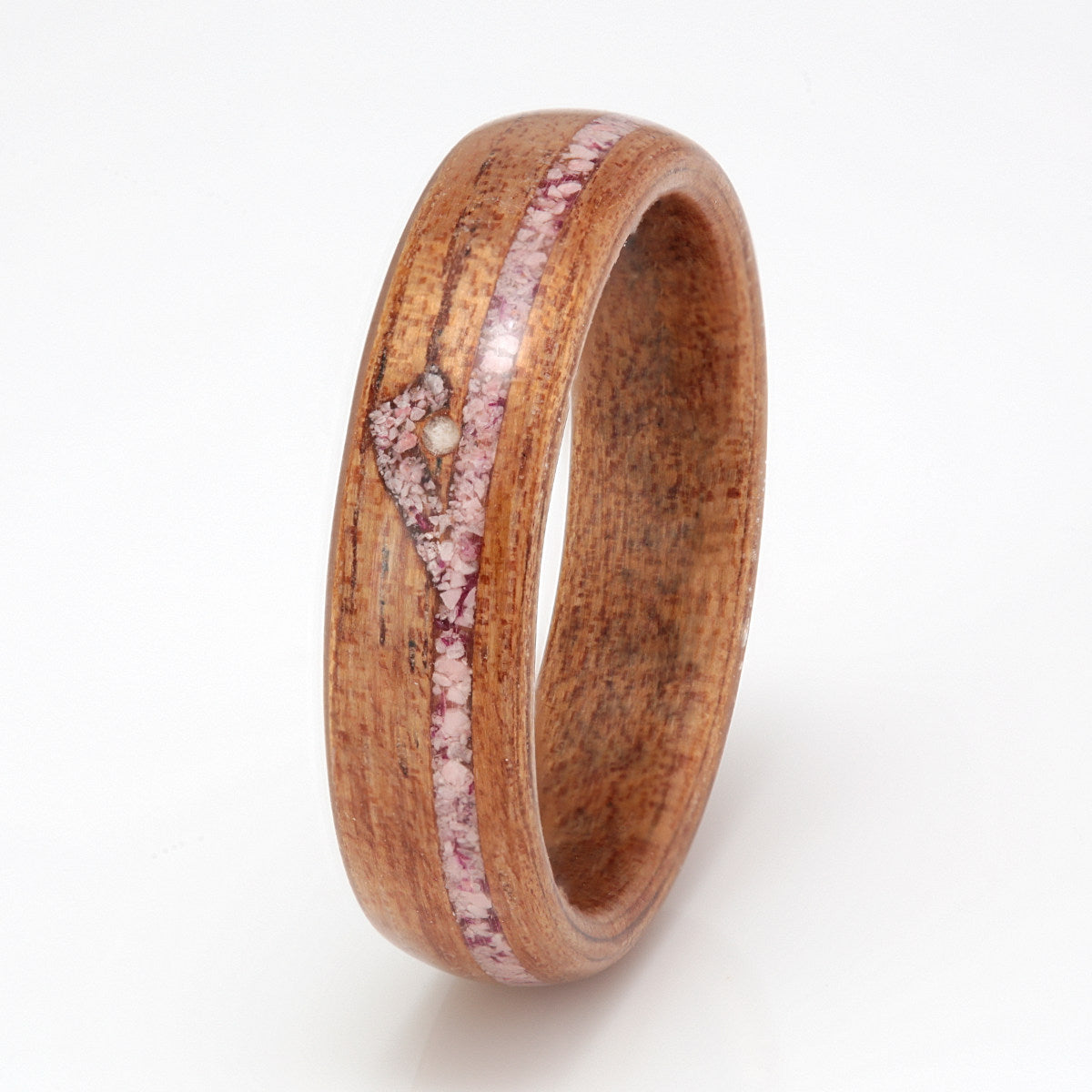Eco Wood Rings - Koa Wood Ring with Custom Mixed Inlay