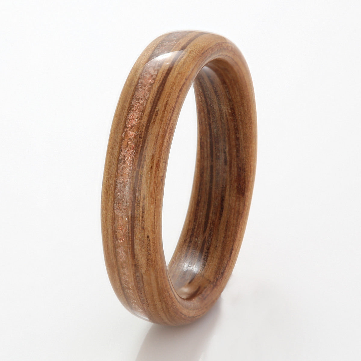 Eco Wood Rings - Oak Wood Ring with Mixed Inlay